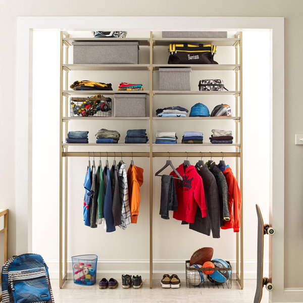 Martha Stewart California Closets® The Everyday System™ 60" W 14"D Double Hanging & Shoe Storage ...